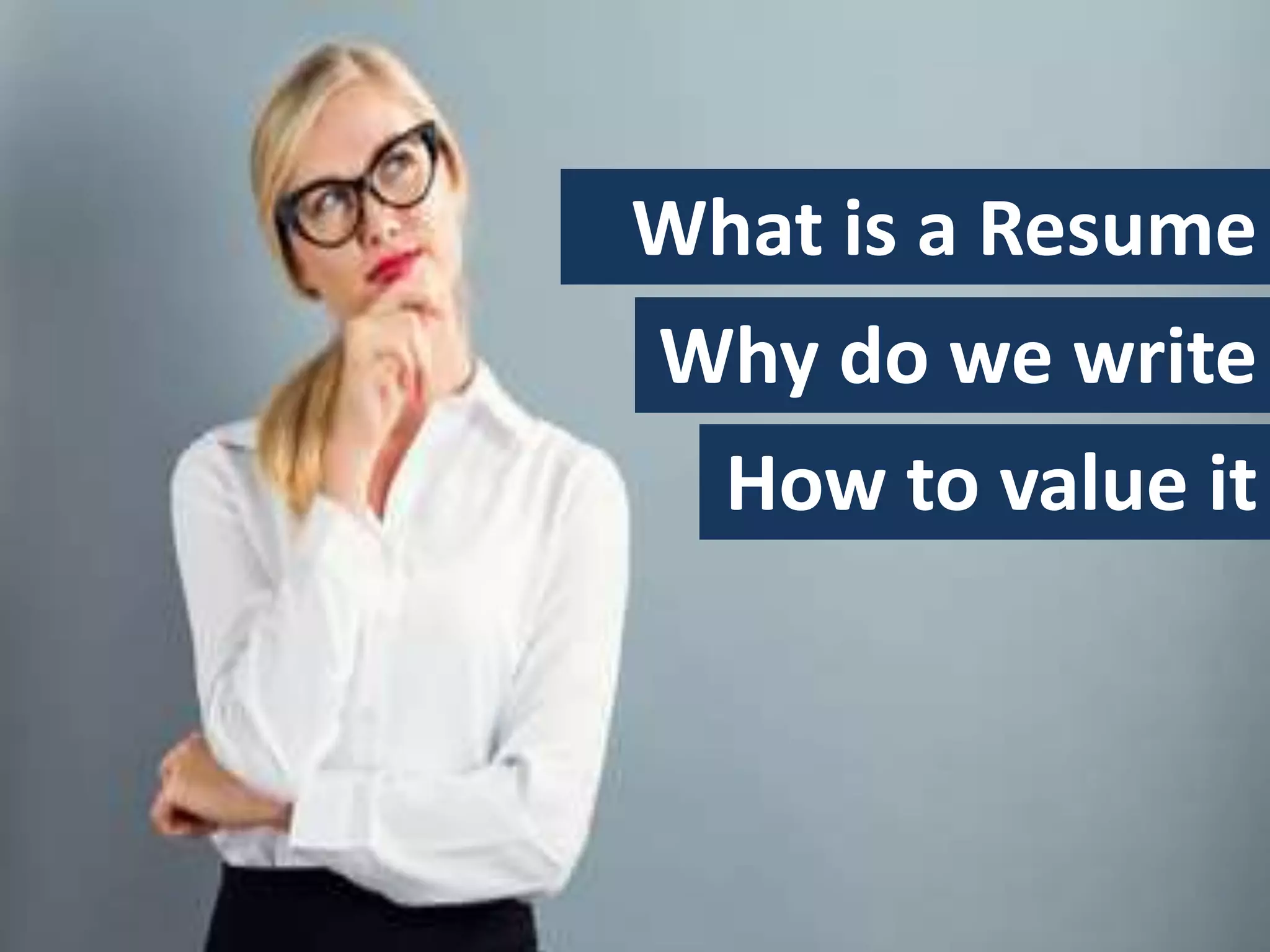 Resume building | PPTX