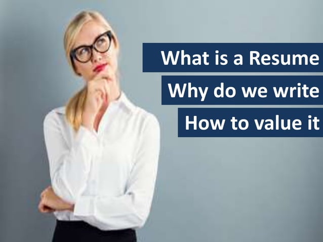 Resume building | PPT