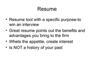 Resume ppt | PPT