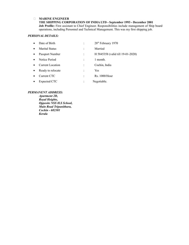 Resume pradeep karthikeyan | DOC