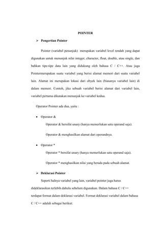 Resume praktikum 3__pointer | PDF