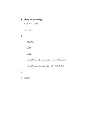 Resume praktikum 3__pointer | PDF