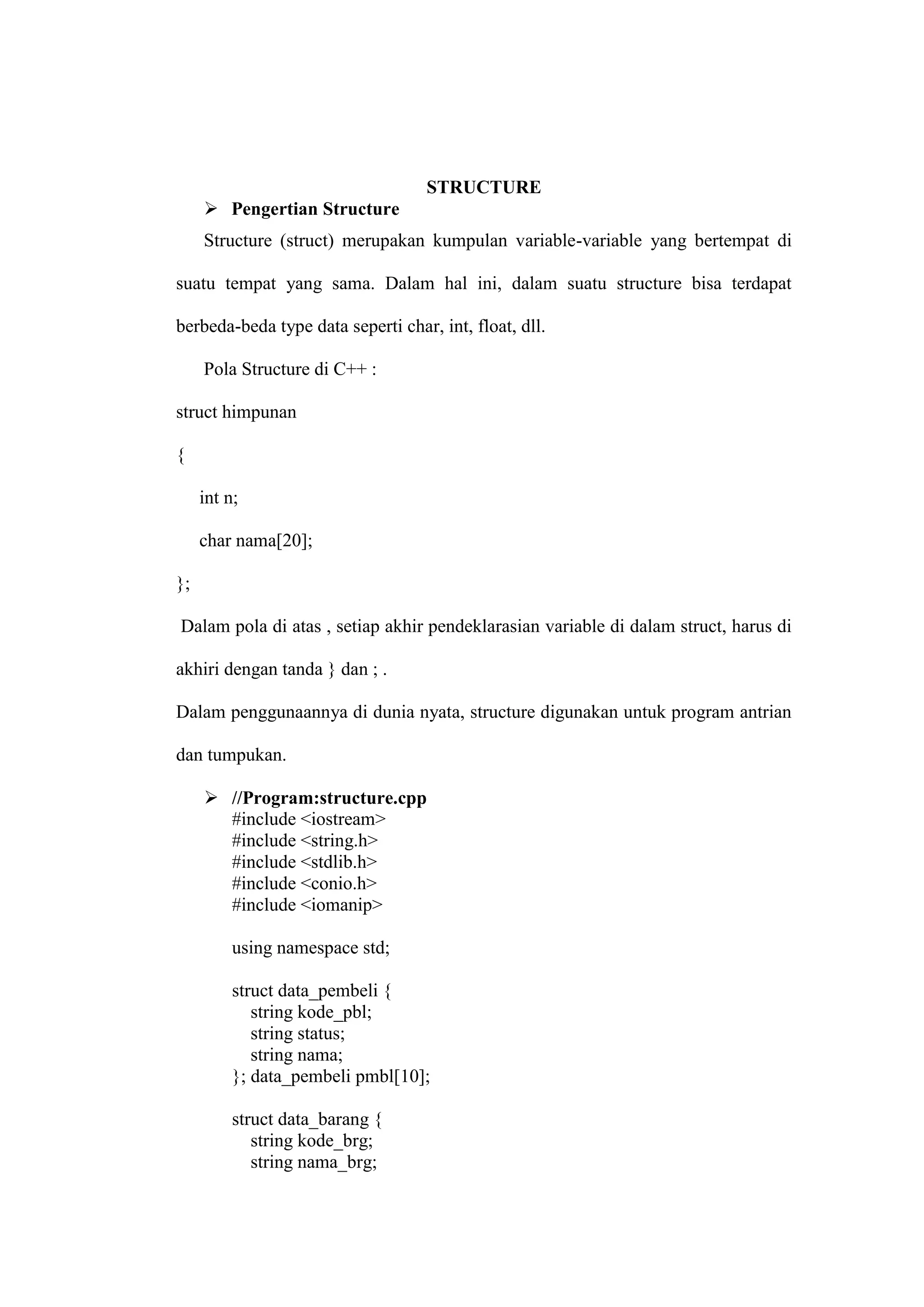 Resume praktikum 4__structure | PDF