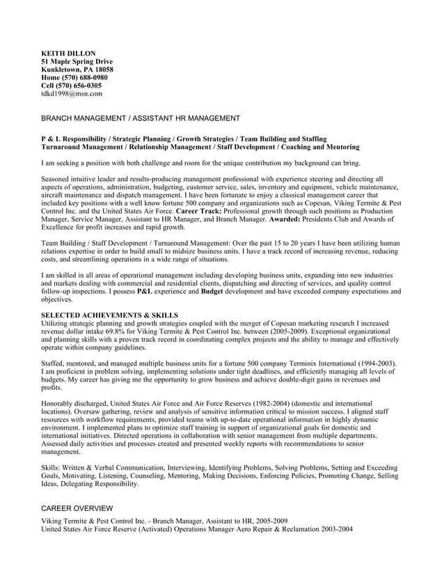 Resume Presentation | DOC | Human Resources | Business