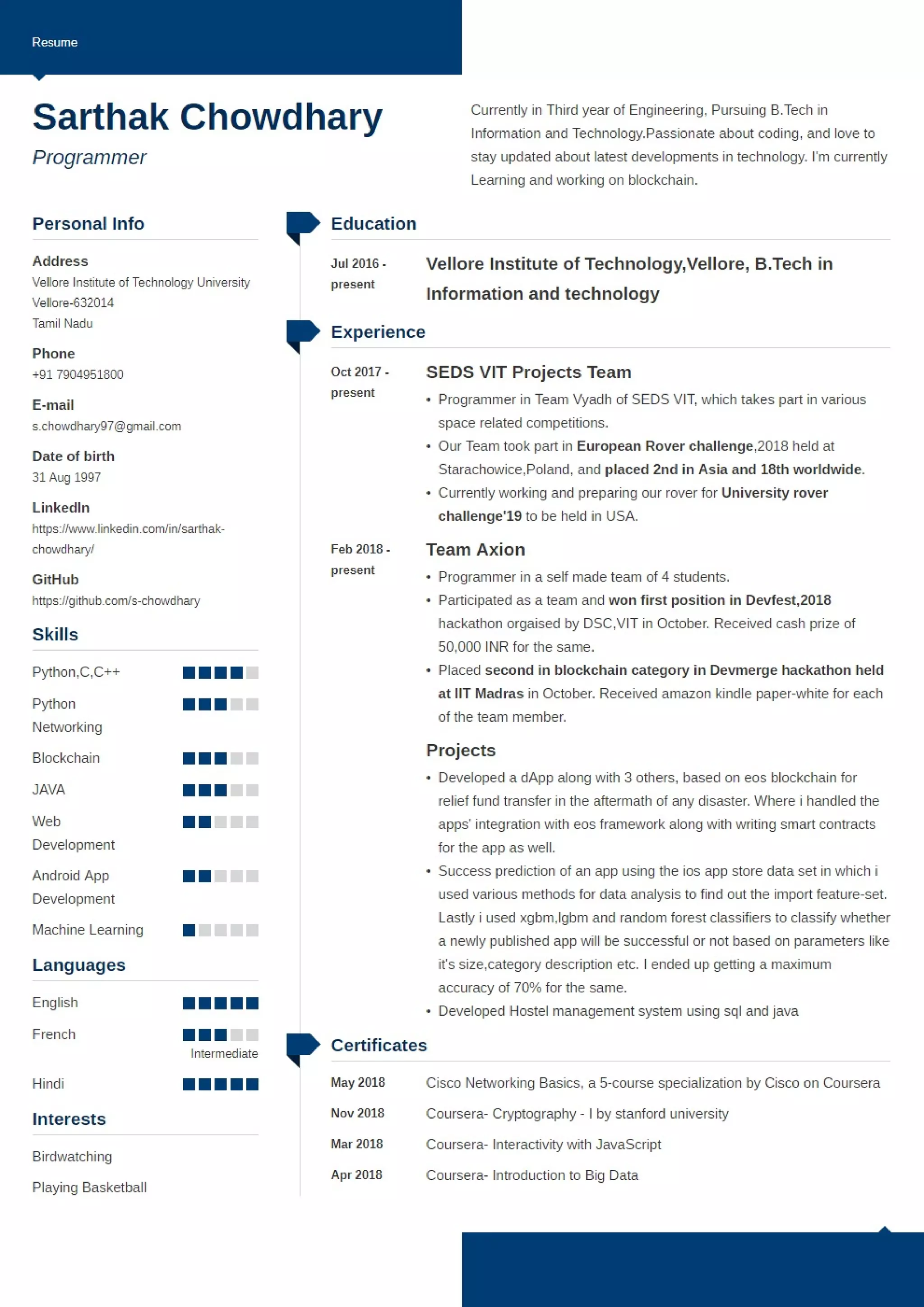 Resume | PDF | Resume Writing and Advice | Job Search