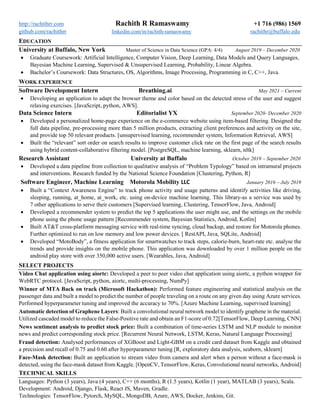 Resume rachith | PDF