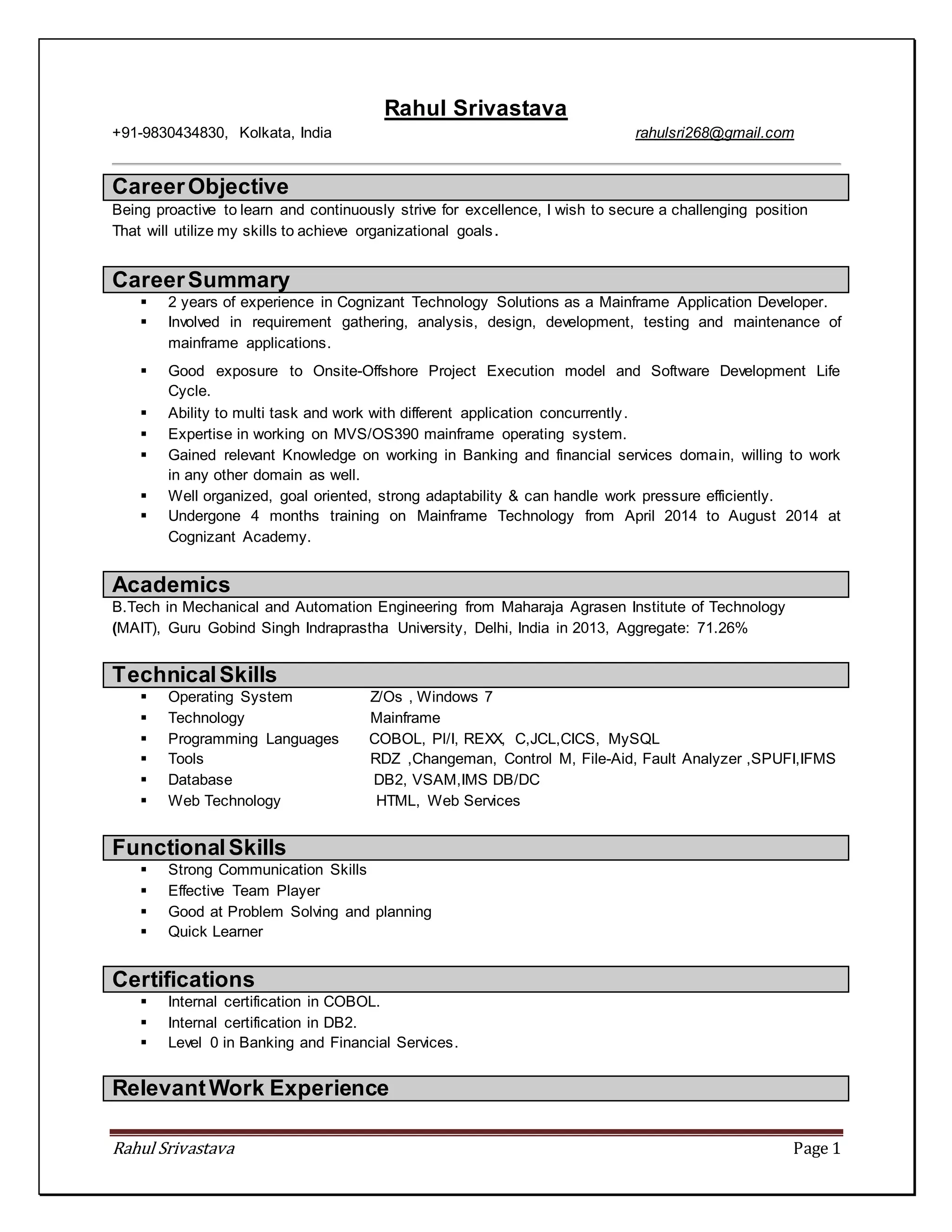 Rahul Srivastava | DOCX