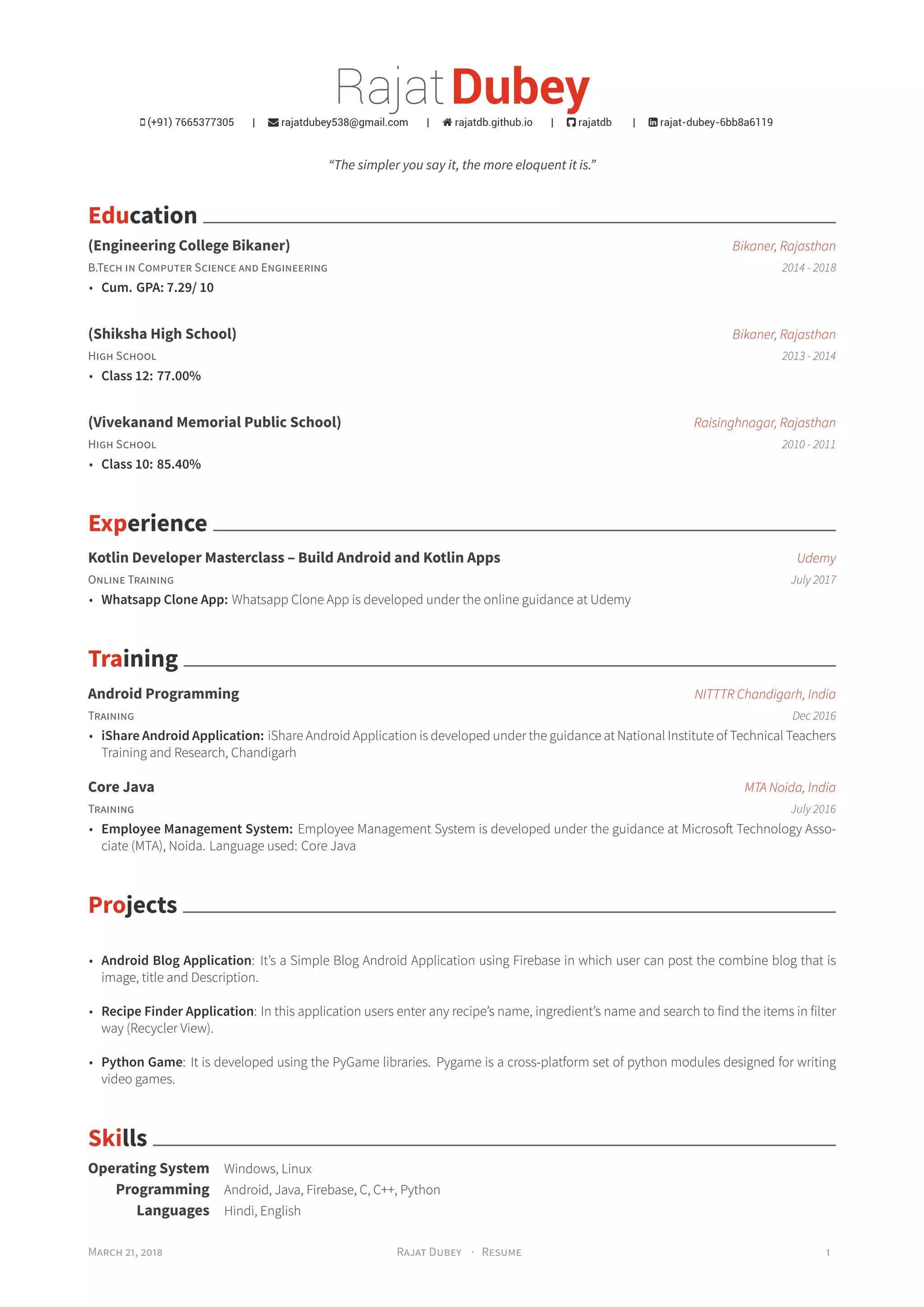 Resume | PDF