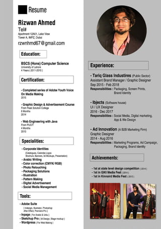 Portfolio Rizwan Ahmed | PDF