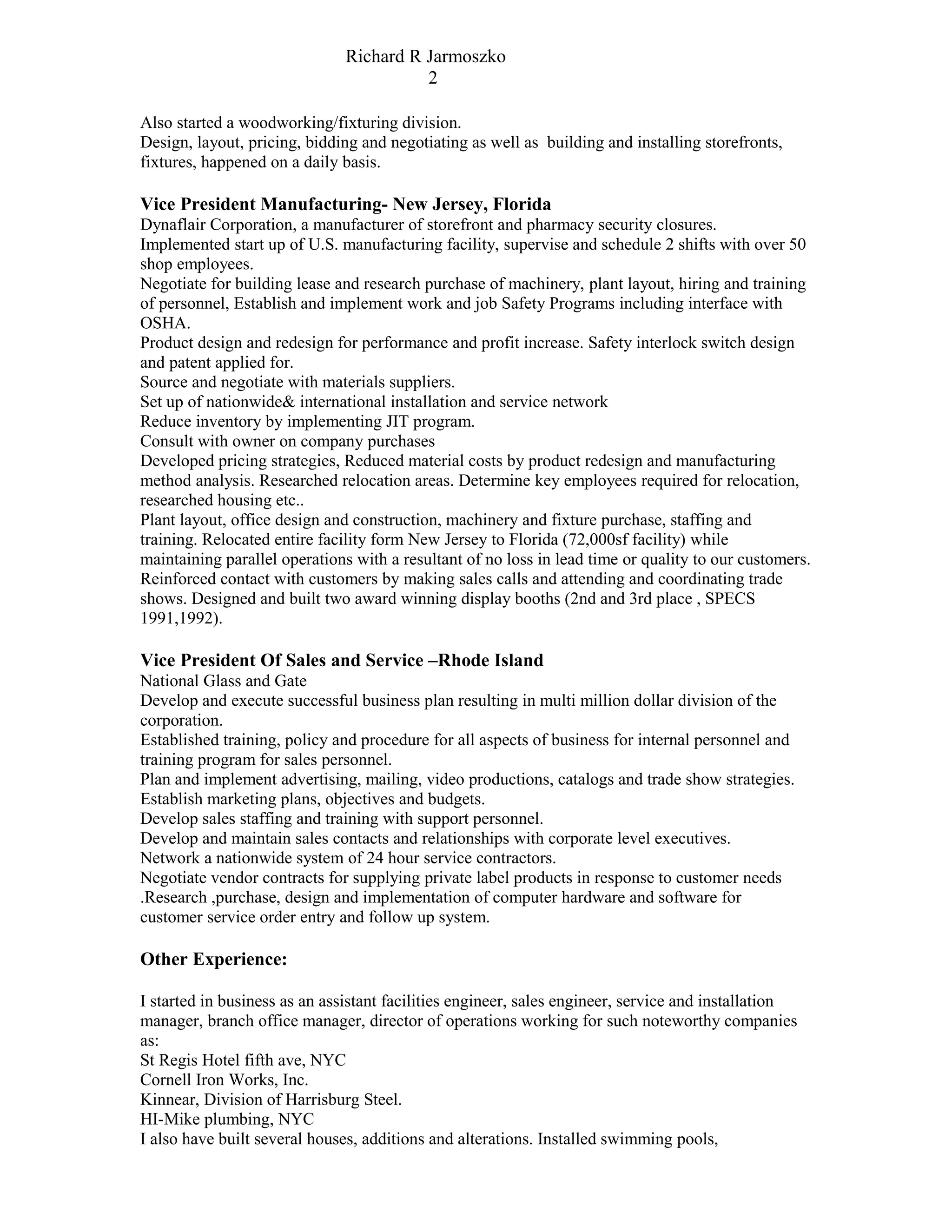 Resum erj asecure address | DOC