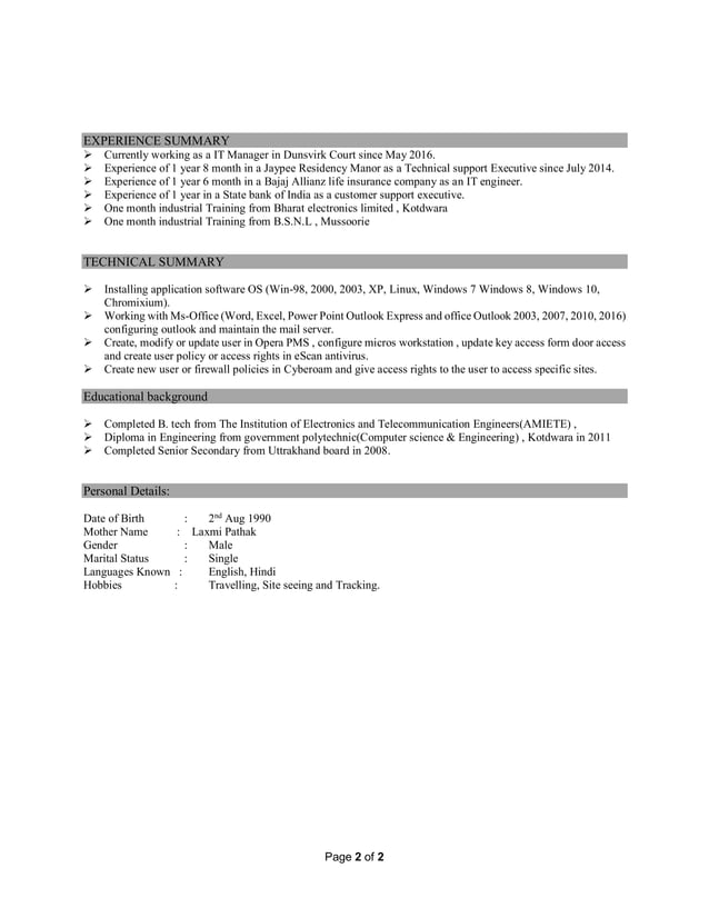 Resume rohit | PDF