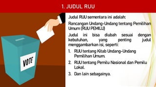 Resume RUU Pemilihan Umum | PPT