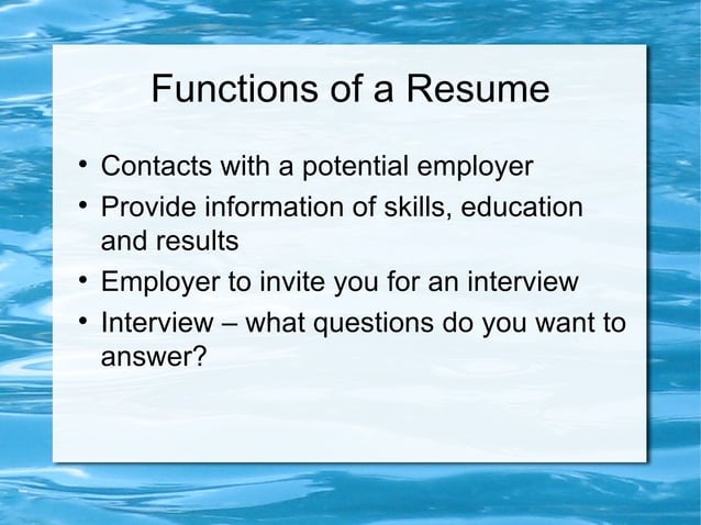 Create your own Resume Effectively | PPT