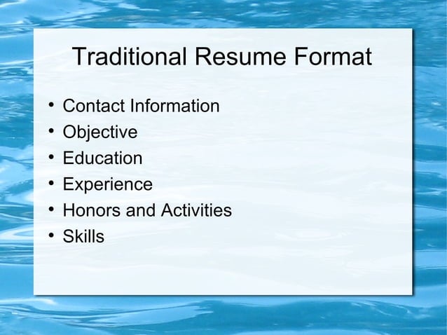 Create your own Resume Effectively | PPT