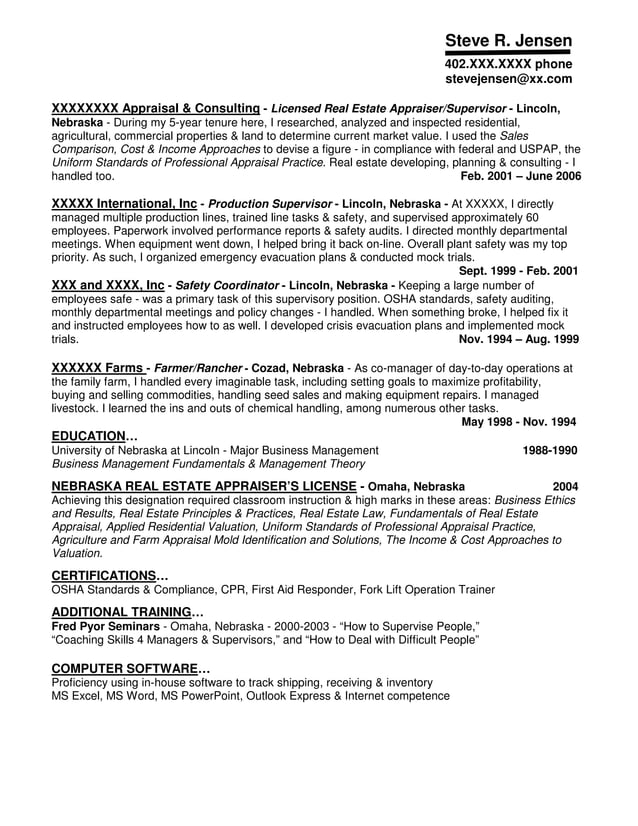 Resume Sample 3 | PDF | Resume Writing and Advice | Job Search