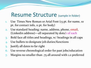 Resumes And Cover Letters | PPTX | Desktop Publishing | Computer ...
