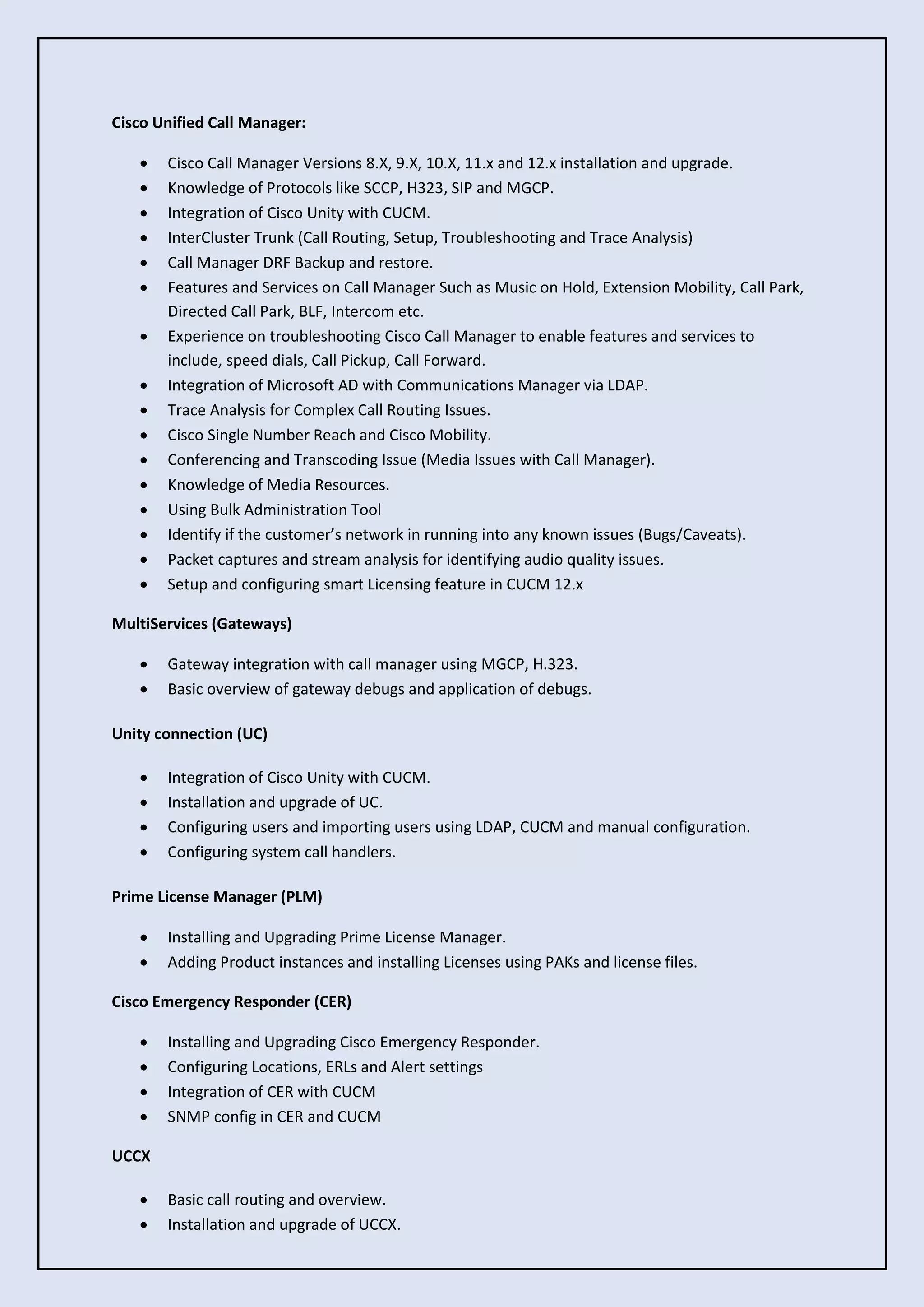 Resume saurabh gupta_voip | PDF | Operating Systems | Computer Software and Applications