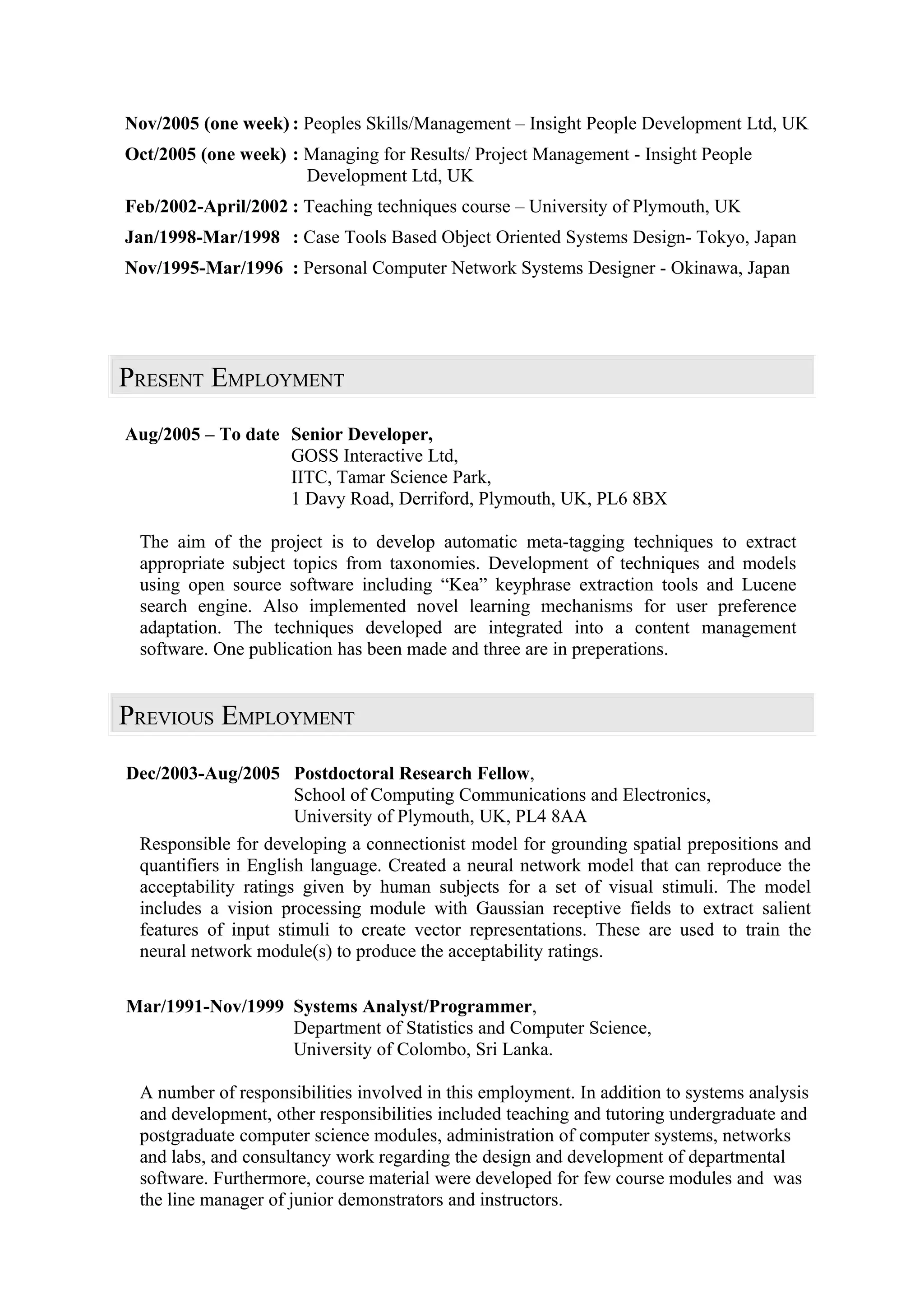 Resume(short) | PDF