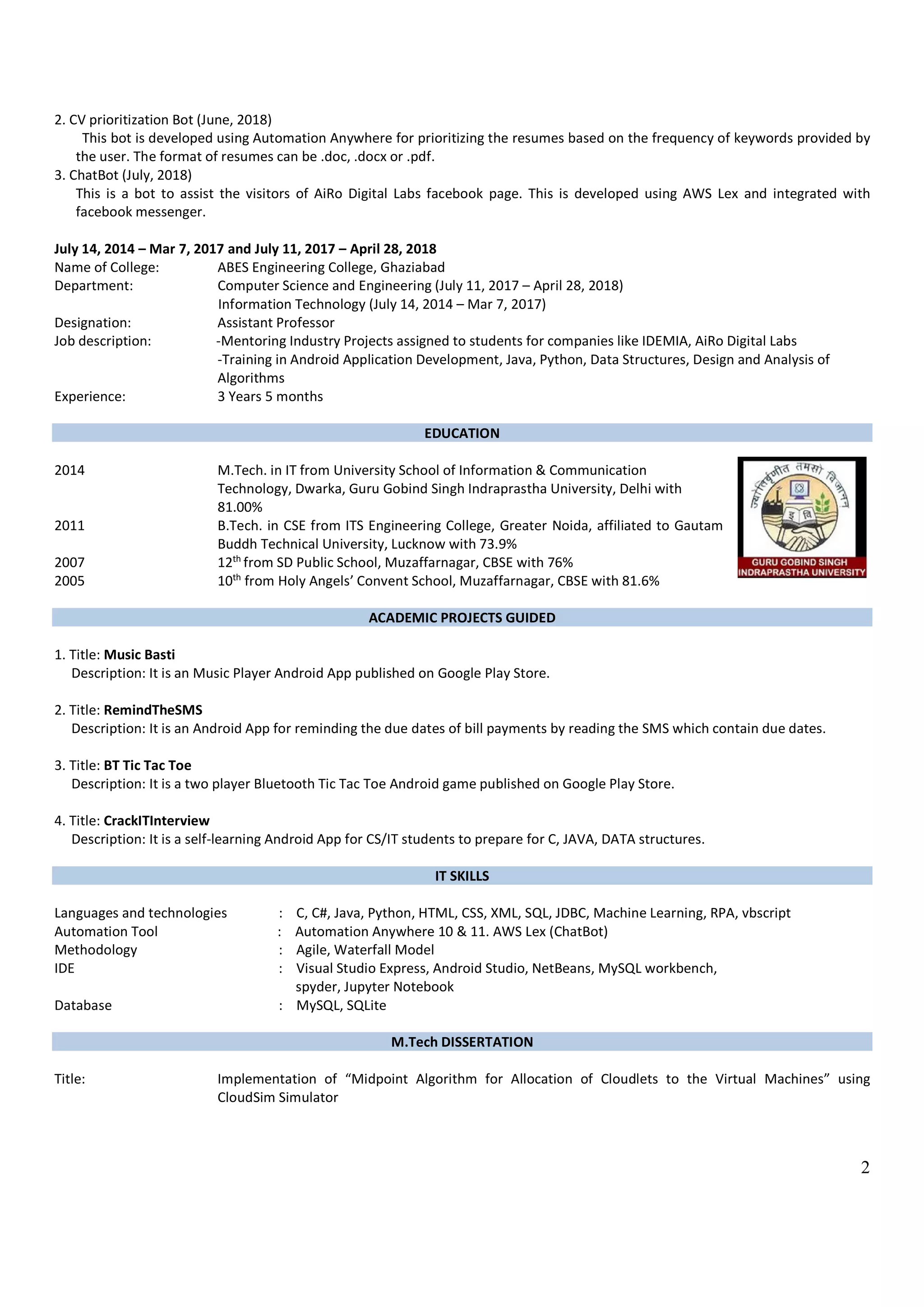 Resume shubham sidana | PDF