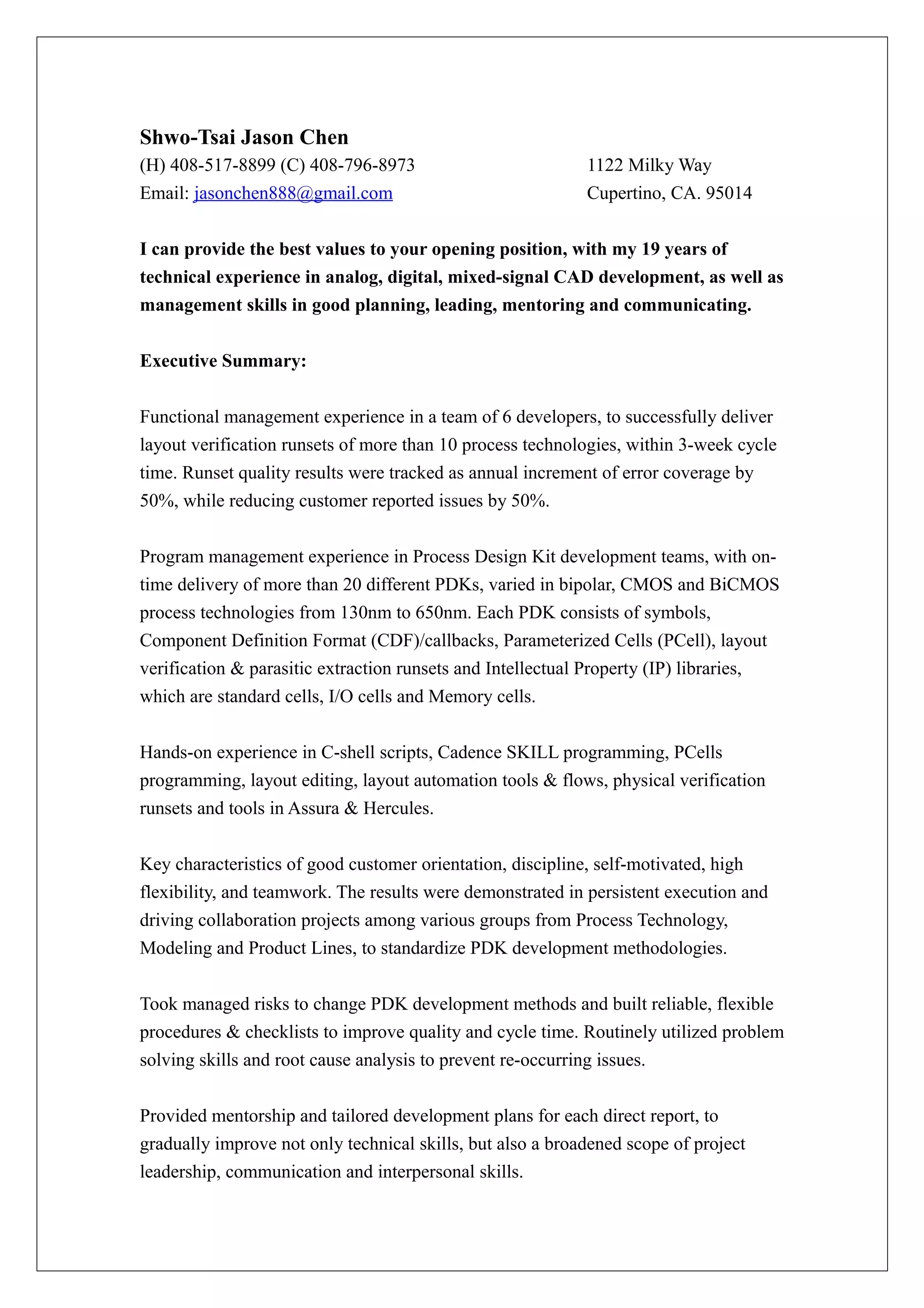 Resume Shwo Tsai Jason Chen v3 | DOC