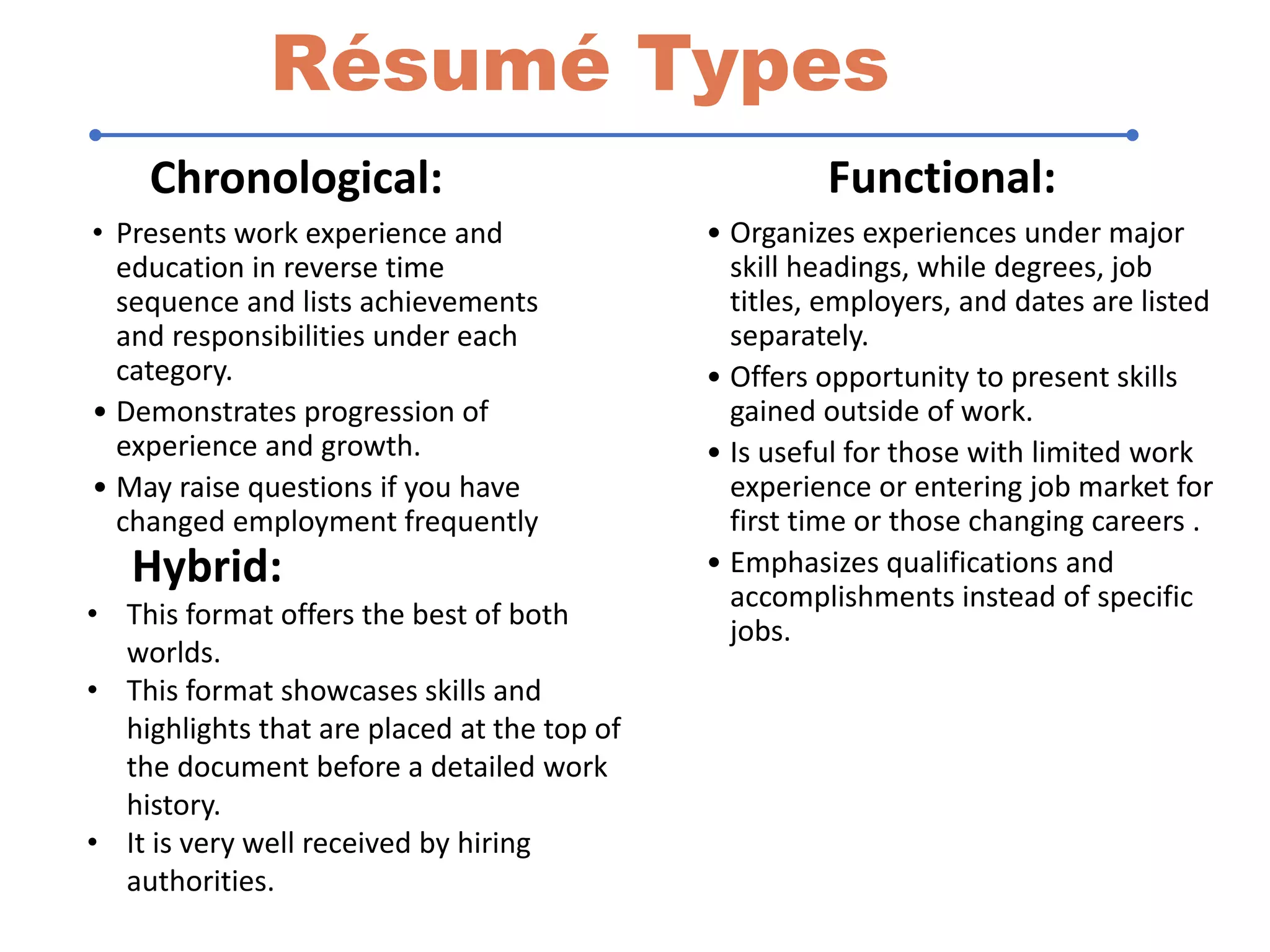 Resume skills | PPT