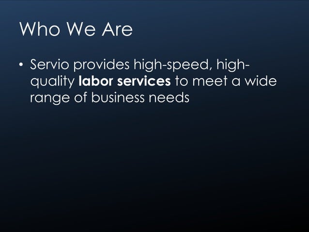 Servio Resume - Introduction | PPTX