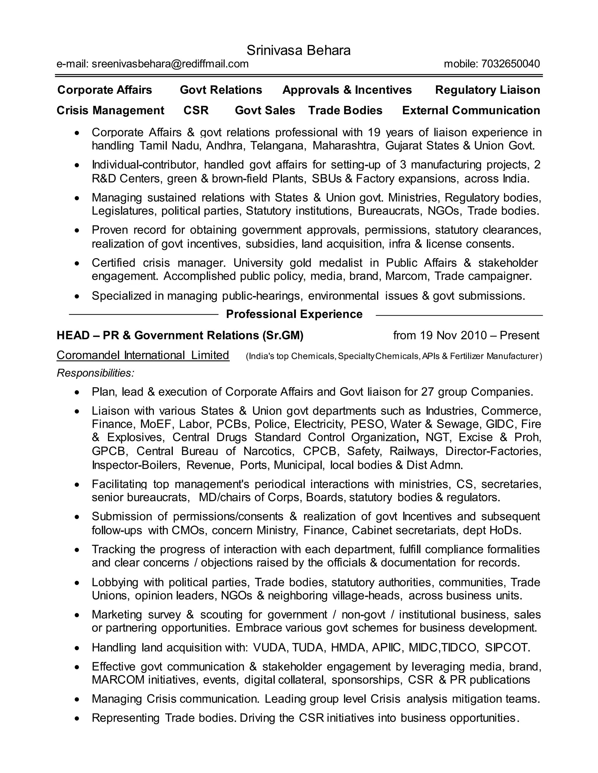 Resume _srinivasa__behara | PDF