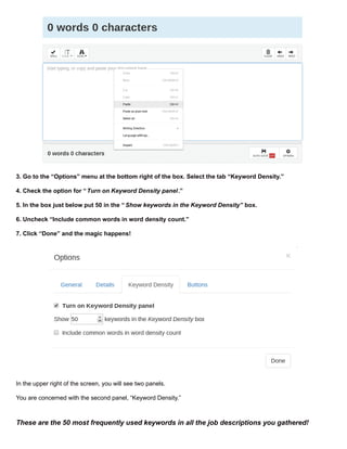 Powerful Resume Strategies to Land The Interview - Part 2 - Keyword Research and Analysis | PDF