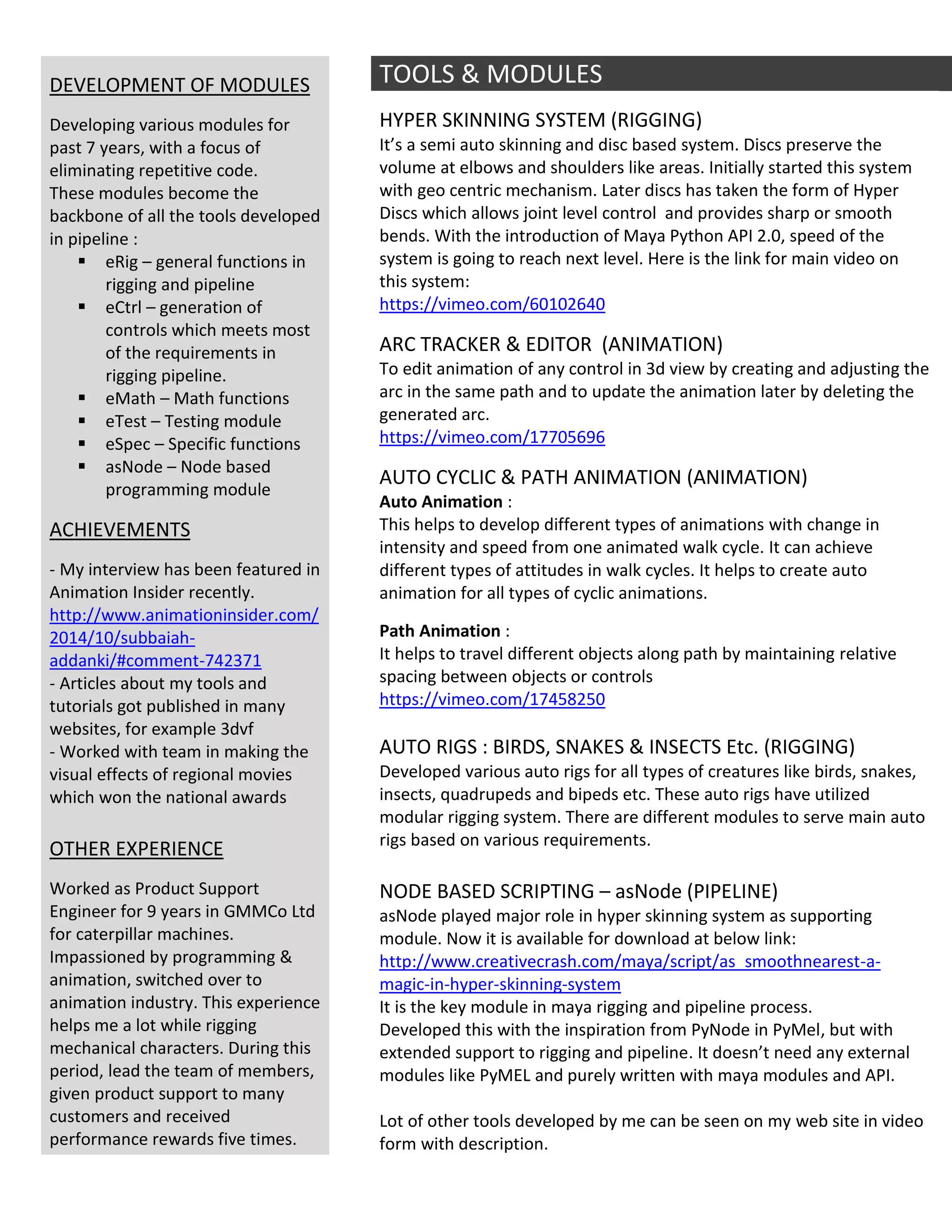 Resume subbu addanki | PDF | Graphics Software | Computer Software and Applications