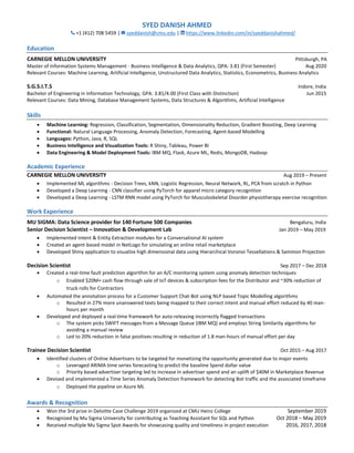 Resume_SyedDanishAhmed | PDF