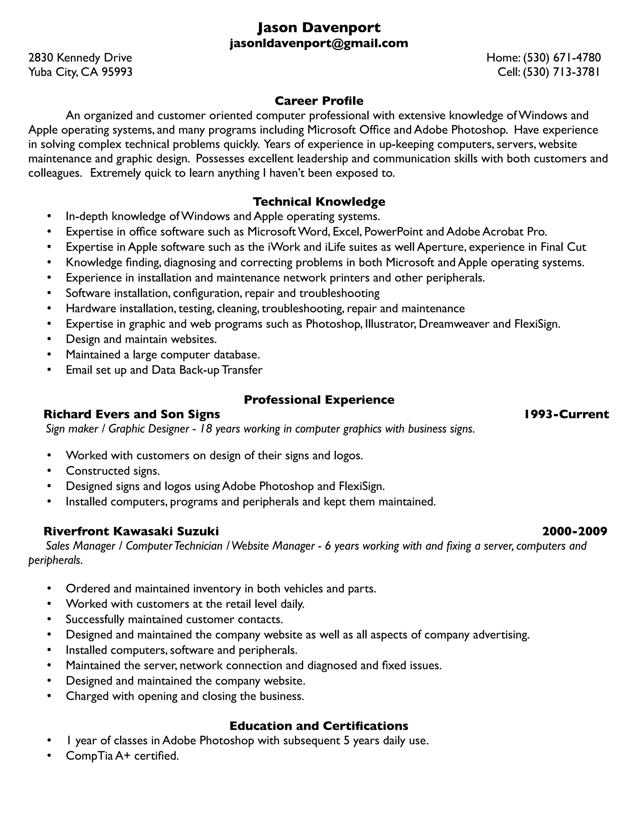 Resume tech | PDF | Computing | Technology & Computing