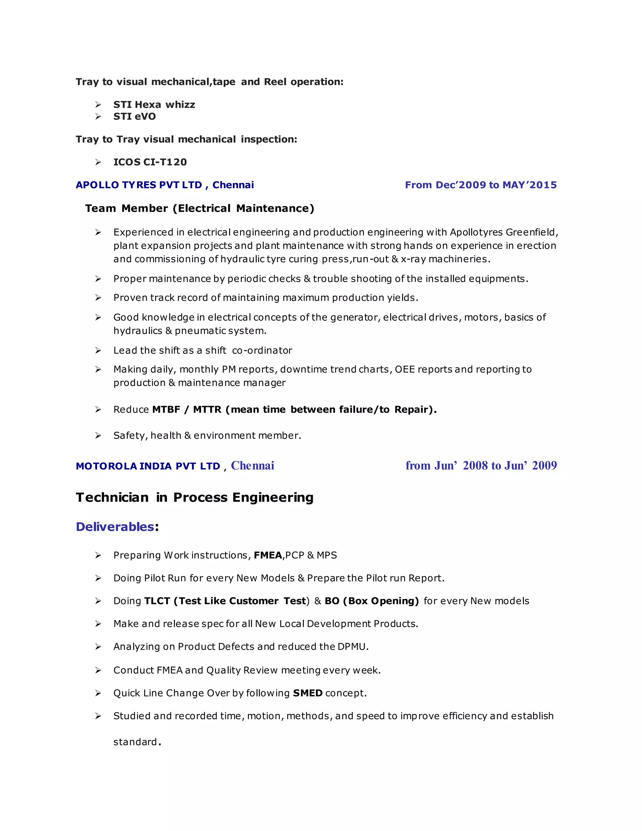 Resume tech | DOCX
