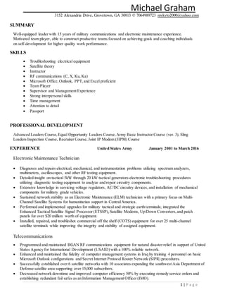 Resume telecommunication | PDF