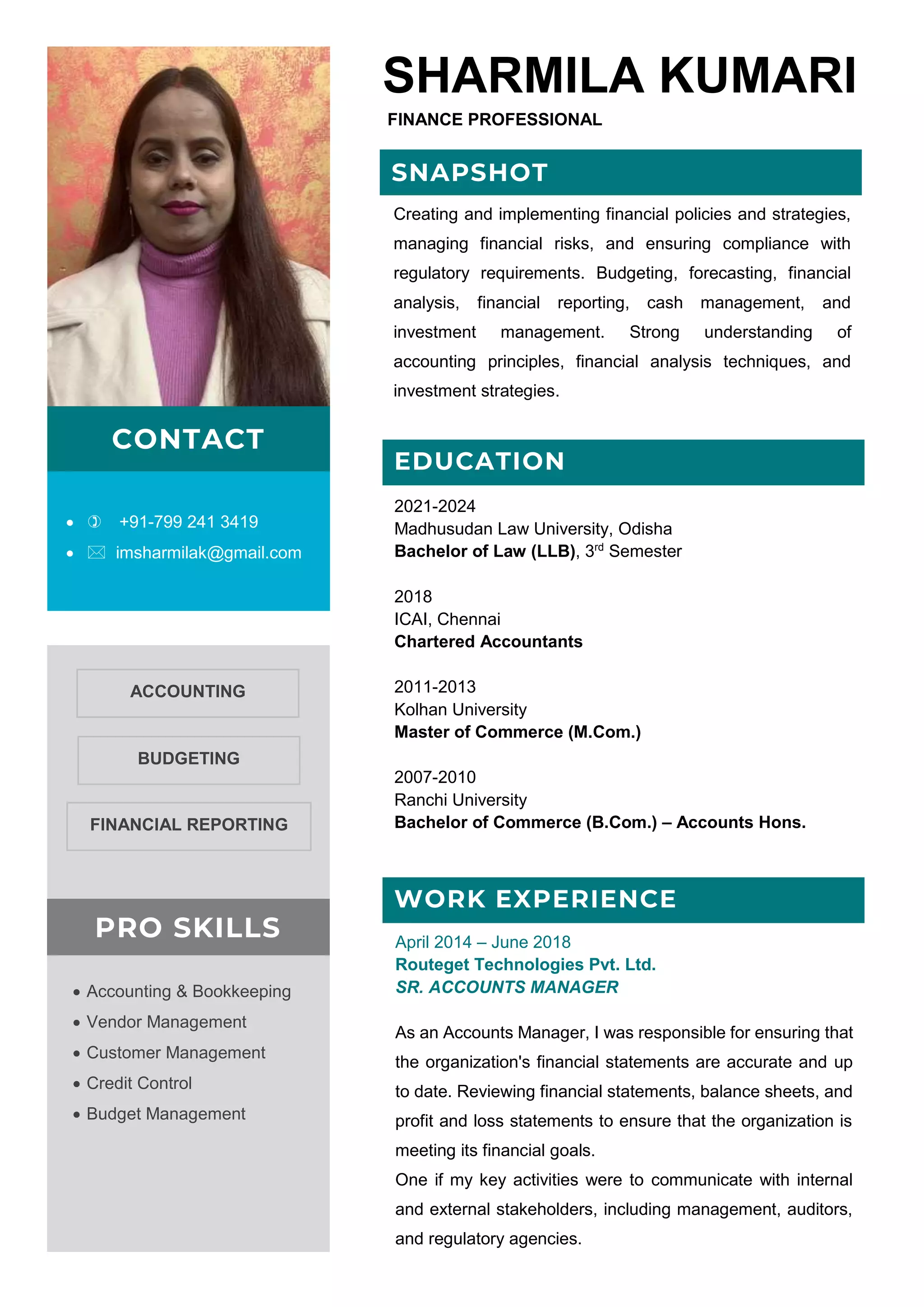 Professional Resume Design | PDF