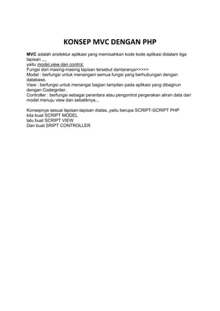 Resume tentang oop dalam php | DOCX
