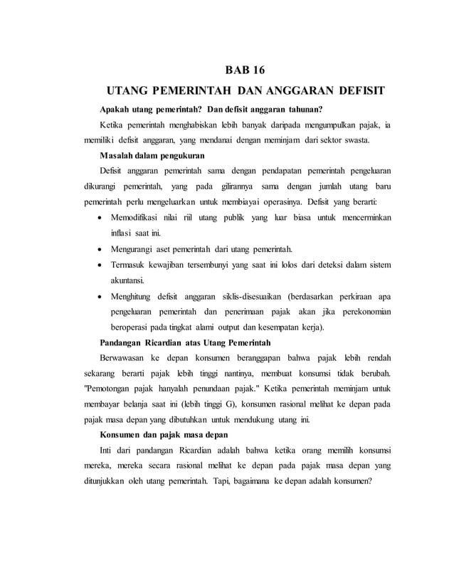 Resume makro ekonomi bab 1-19 mankiw | DOCX