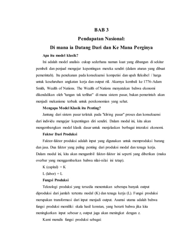 Resume makro ekonomi bab 1-19 mankiw | DOCX