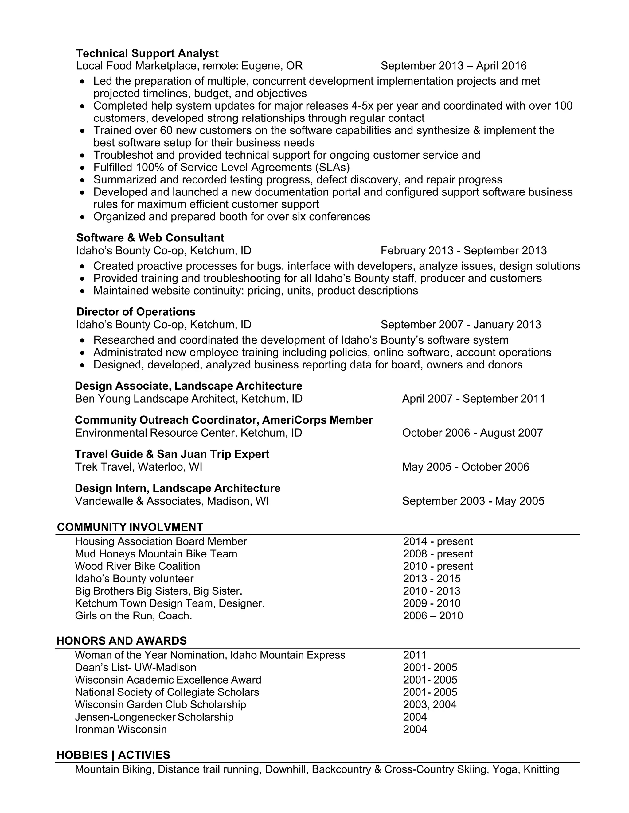 Resume Theis '16 | PDF