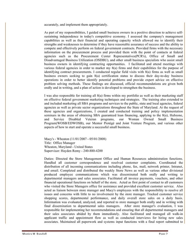 Resume The Randall Group | PDF