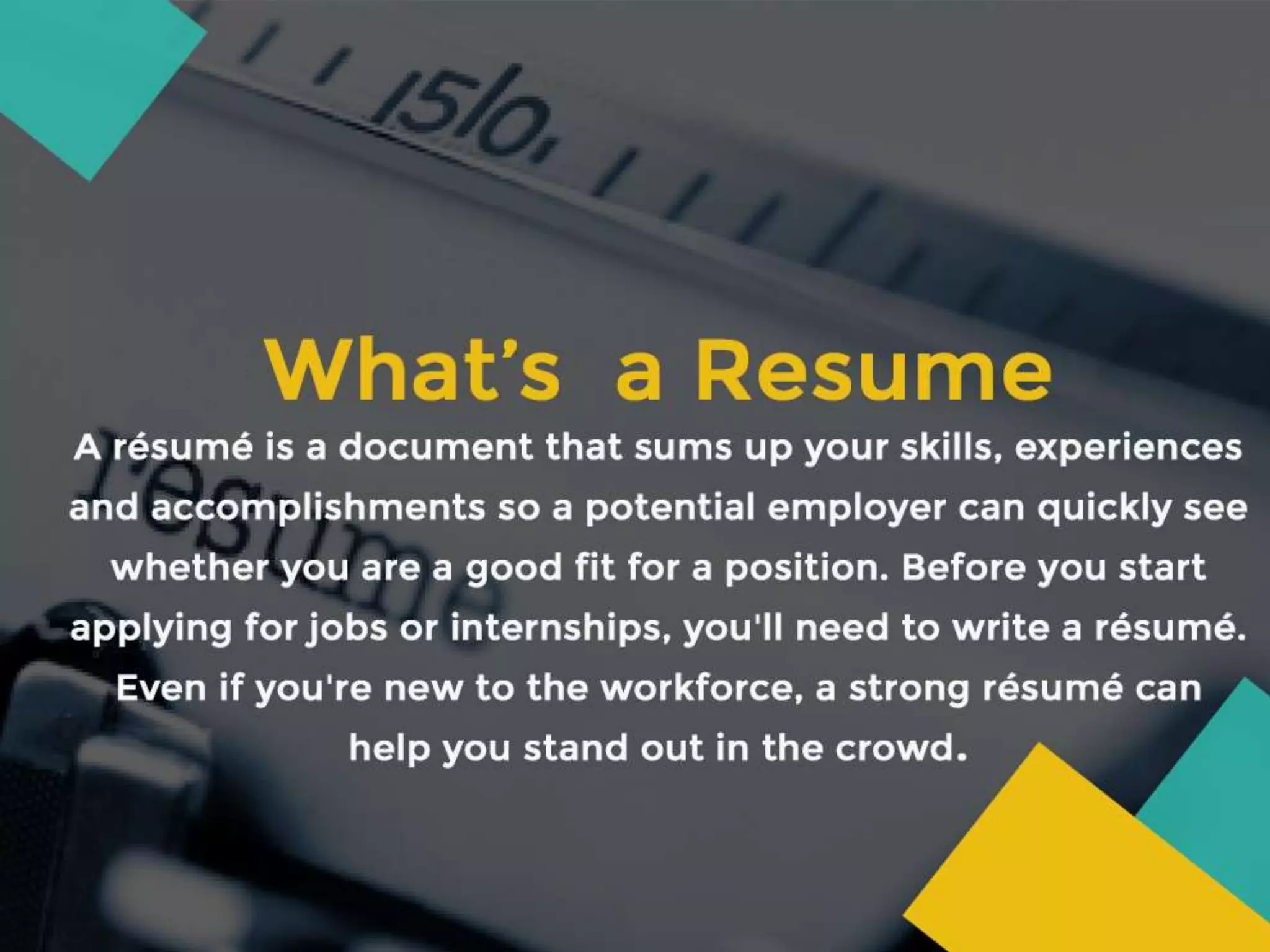 Resume writing tips | PPT