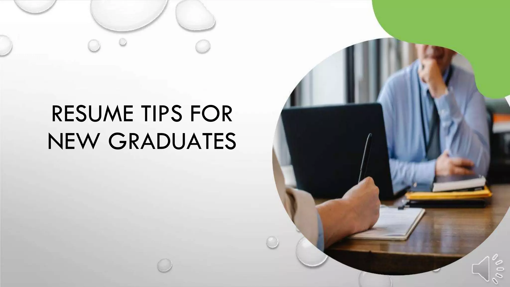 Scholars Band | Resume Tips for New Graduates | PPT | Free Download