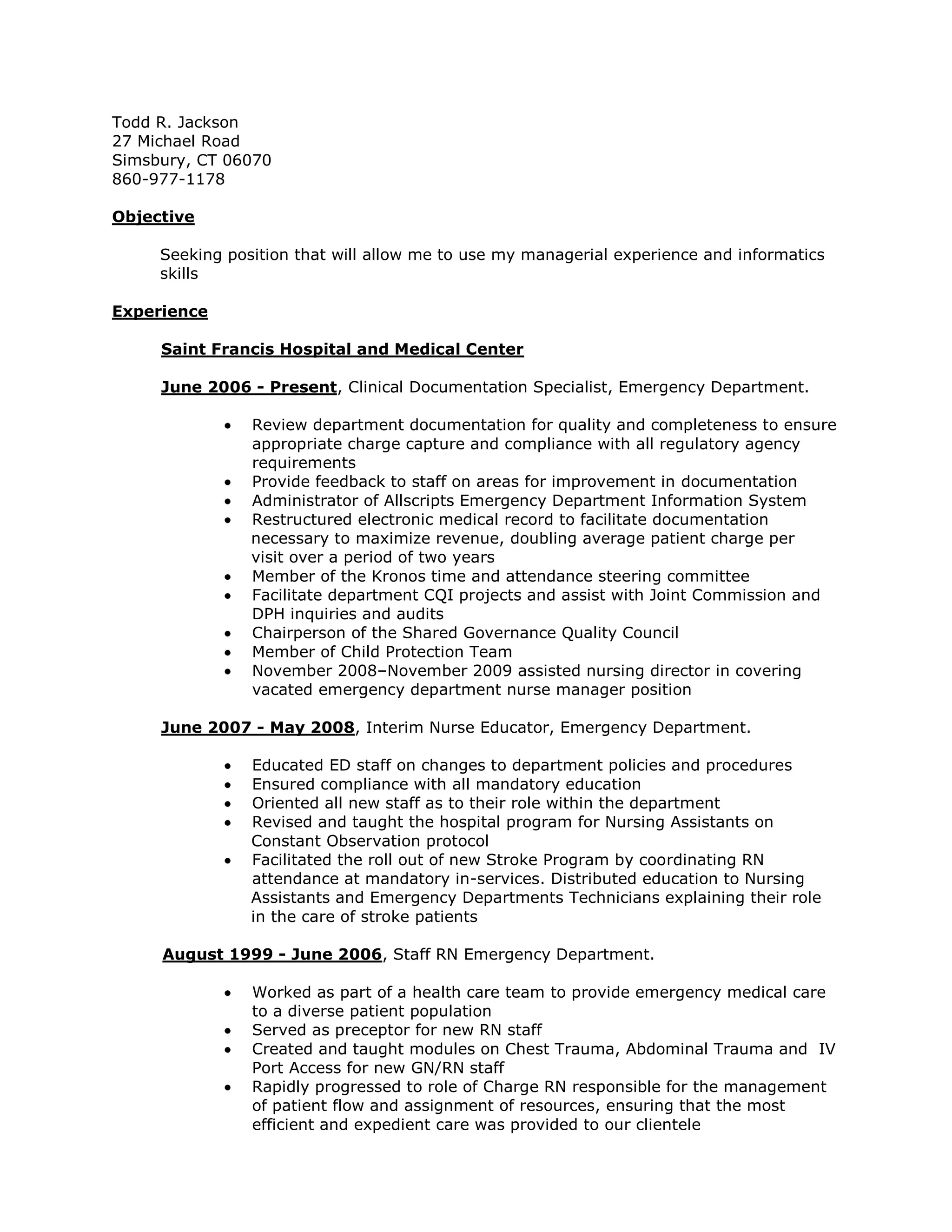 Resume Todd Jackson | DOCX