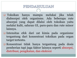 Resume toksikologi | PPTX