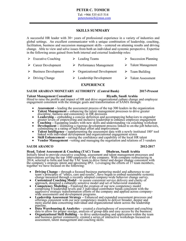 Resume tomich | PDF