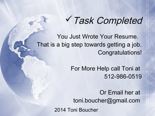 Resume Writing for Autistic Teens and Adults | PPT