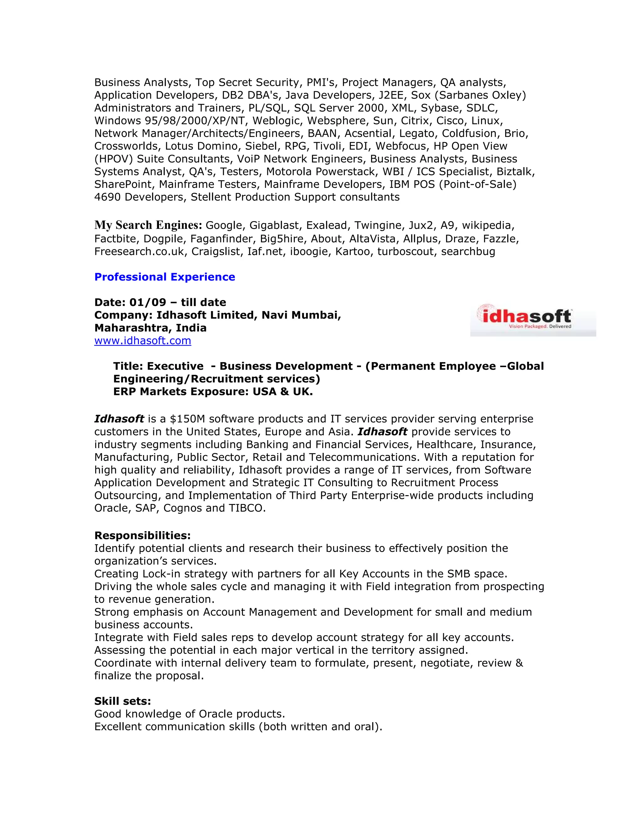 Resume Vaibhav Patwardhan Updt | PDF