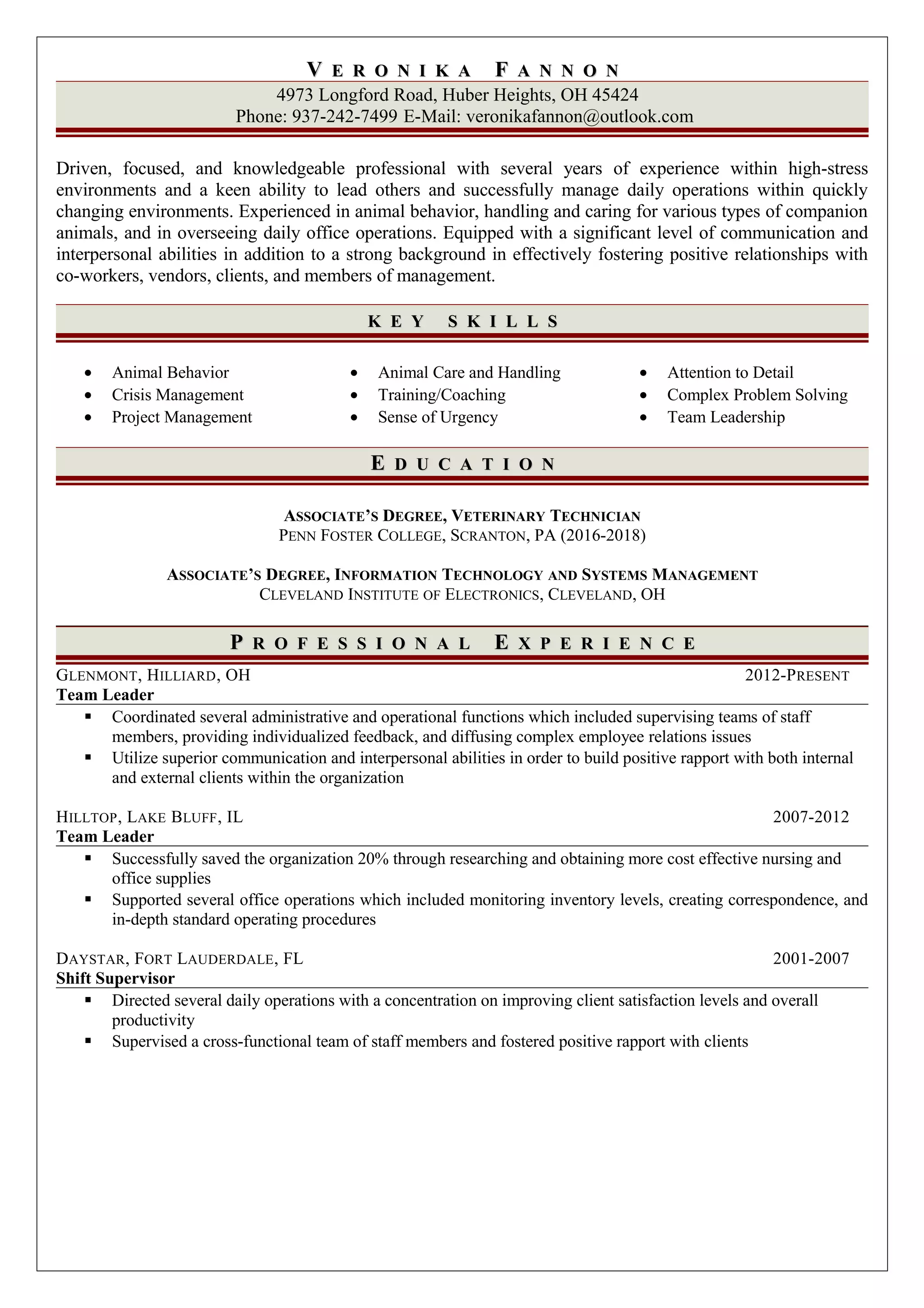 Resume_V.Fannon | PDF