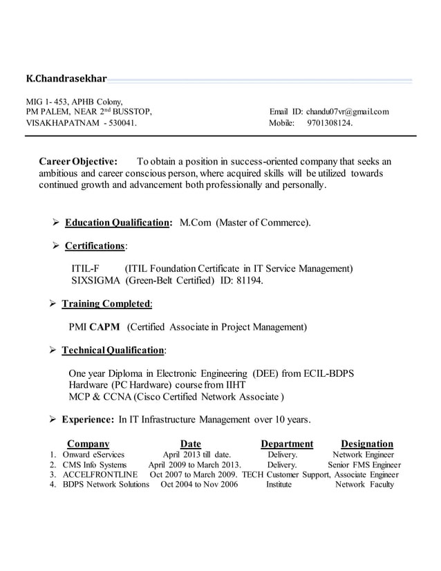 Resume Vr Pdf
