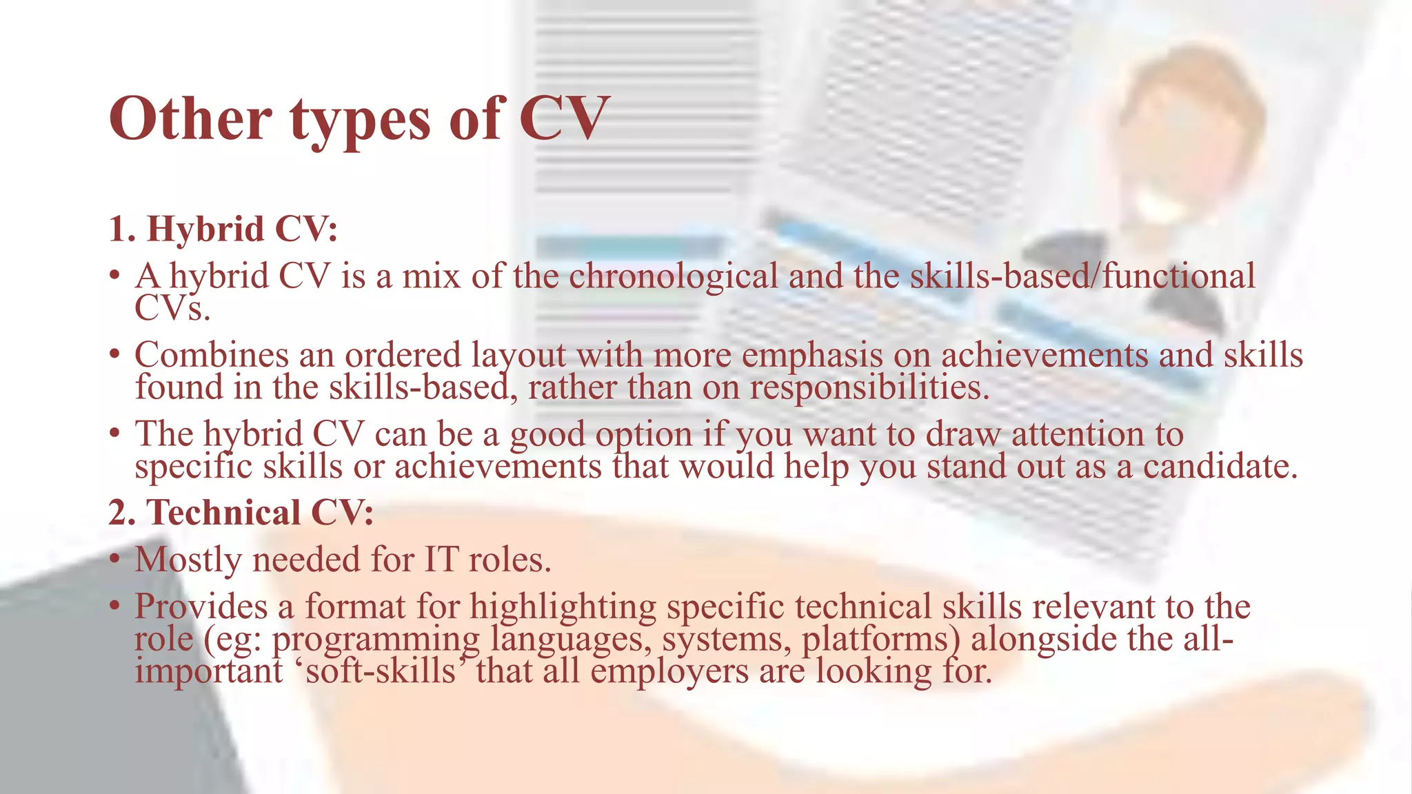 Resume vs cv | PPTX