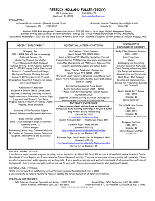 Becky Holland Fuller Resume | DOC
